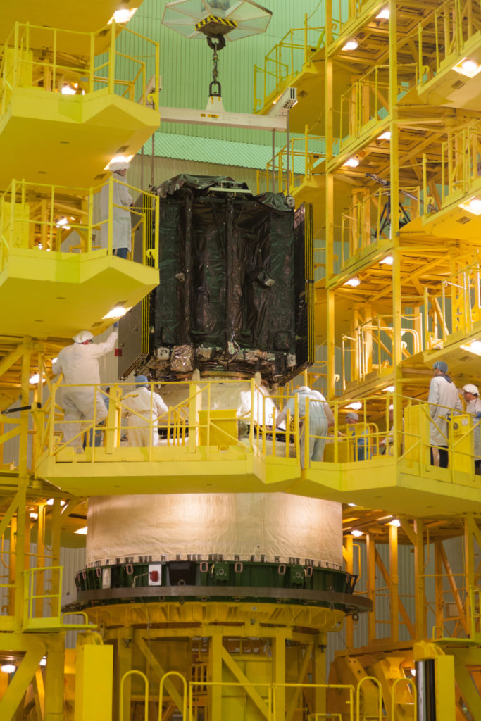 Mission Extension Vehicle-1 Attached to the Tilter – ILS